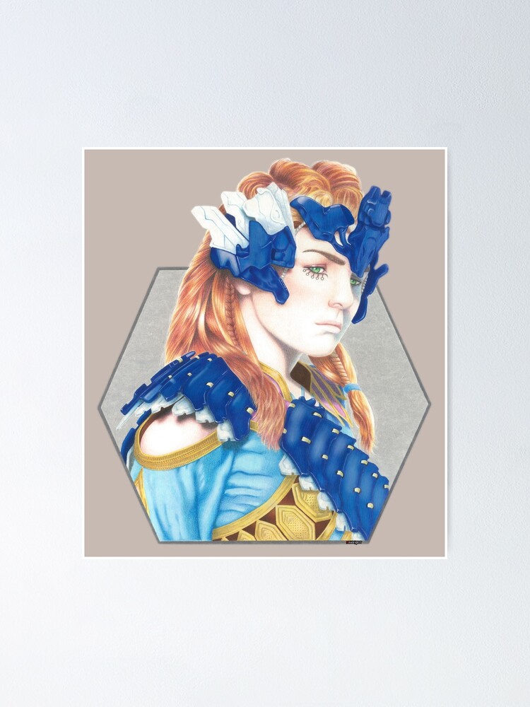 "Aloy" Poster for Sale by hidalgart | Redbubble