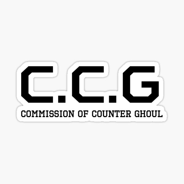 Pegatina «CCG - Comisión de Counter Ghoul - Tokyo Ghoul - logo» de ...