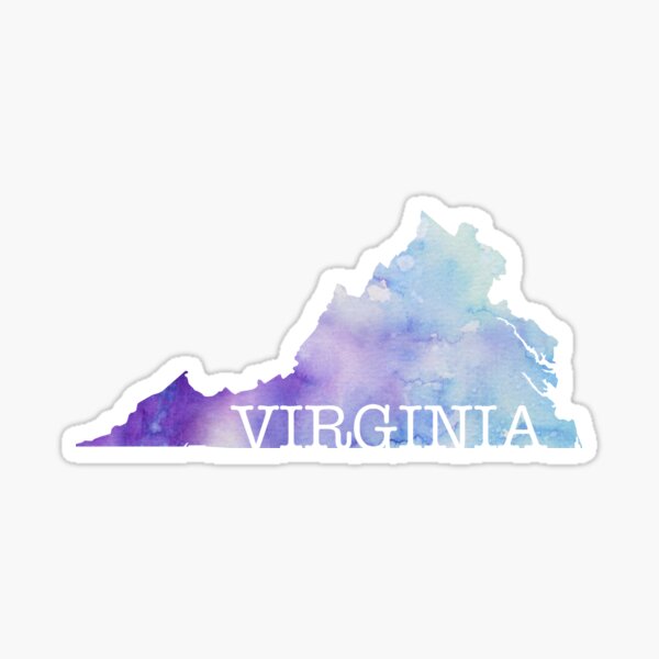 "Watercolor Virginia" Sticker for Sale by jshap | Redbubble