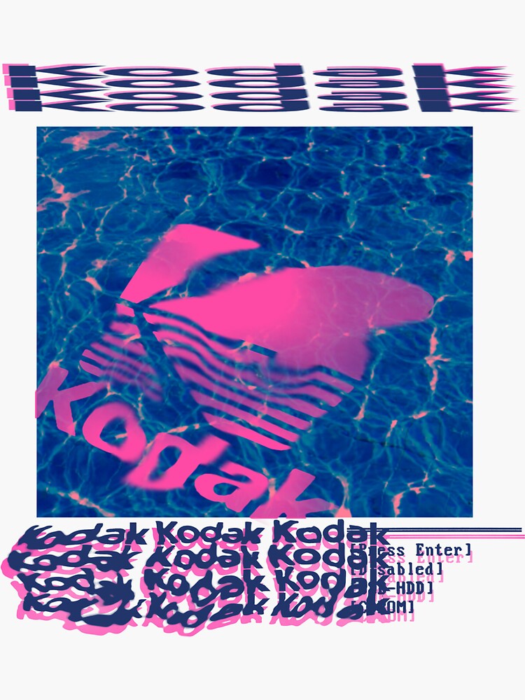 "KODAK - vintage logo graphic" Sticker for Sale by HXNNN | Redbubble