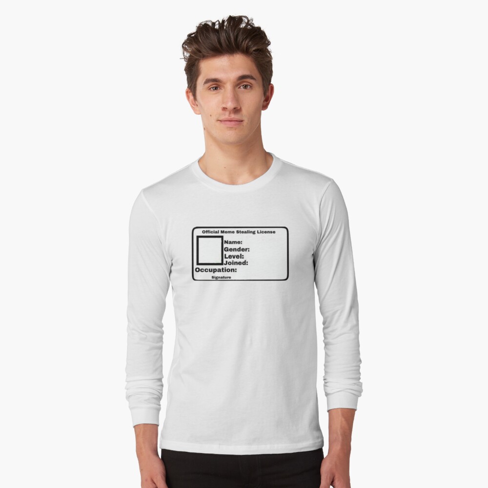 "Meme Stealing License Funny Dank Meme Official Meme License" Sticker ...