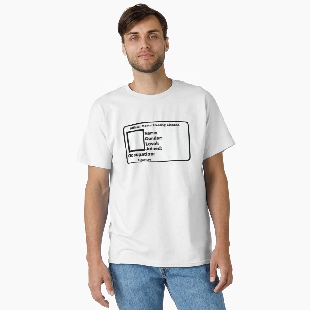 "Meme Stealing License Funny Dank Meme Official Meme License" Sticker ...