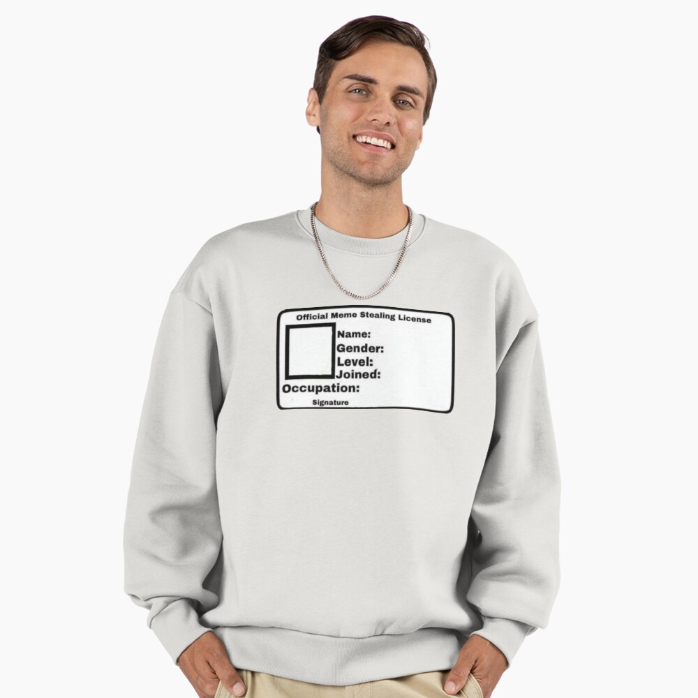 "Meme Stealing License Funny Dank Meme Official Meme License" Sticker ...