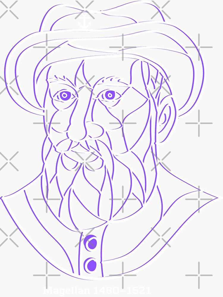 "Ferdinand Magellan" Sticker for Sale by ideamake | Redbubble