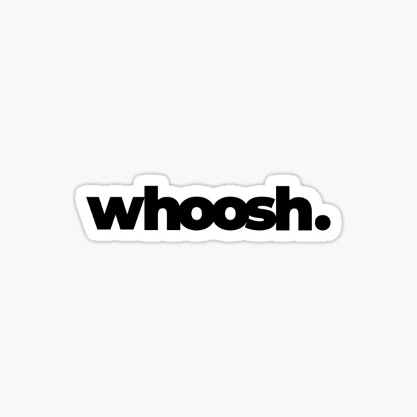 "whoosh. black simple design and Patterns " Sticker for Sale by Birin86 ...