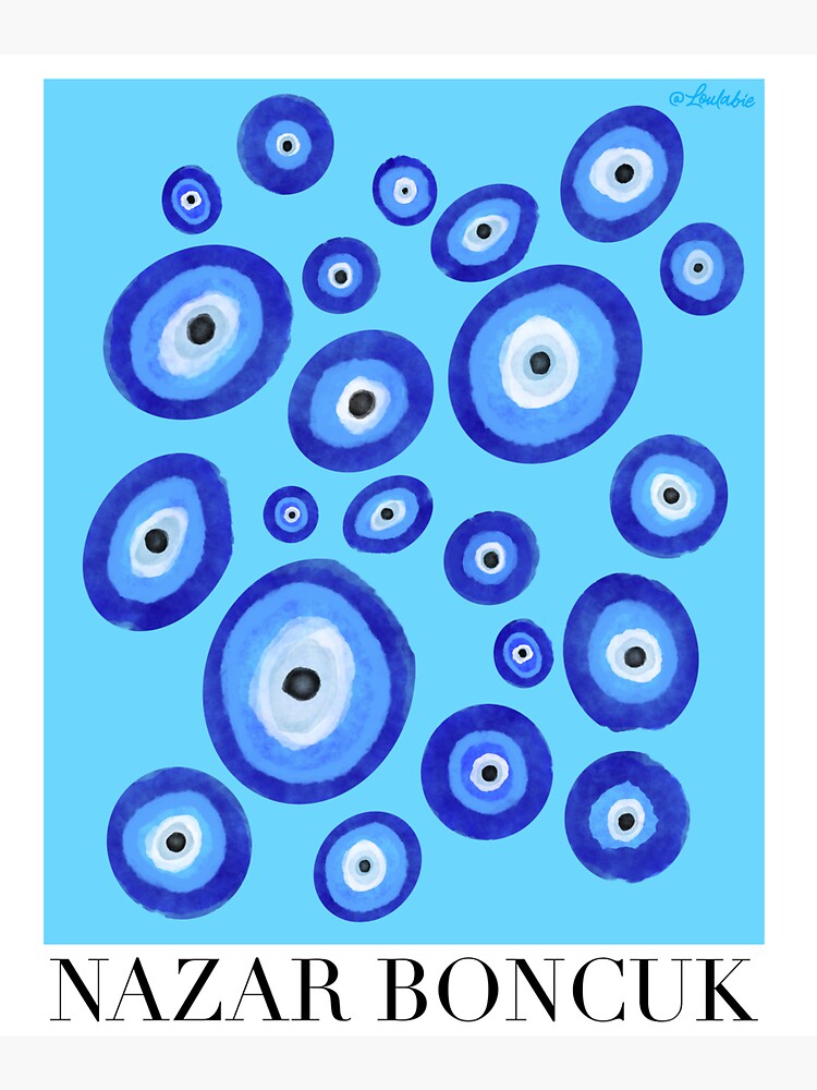 "Nazar Boncuk ? " Sticker for Sale by Loulabie | Redbubble