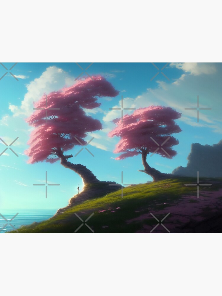 "Anime ending - cherry tree wallpaper " Art Print for Sale by ...