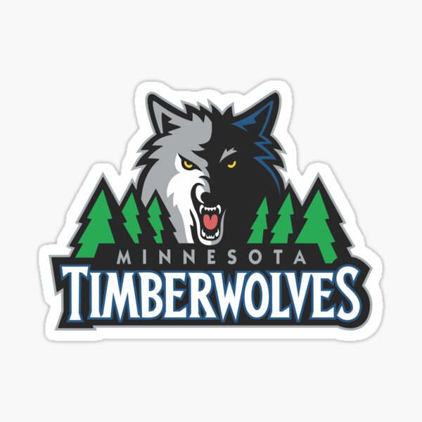 "Minnesota Timberwolves logo" Sticker for Sale by josdominik | Redbubble