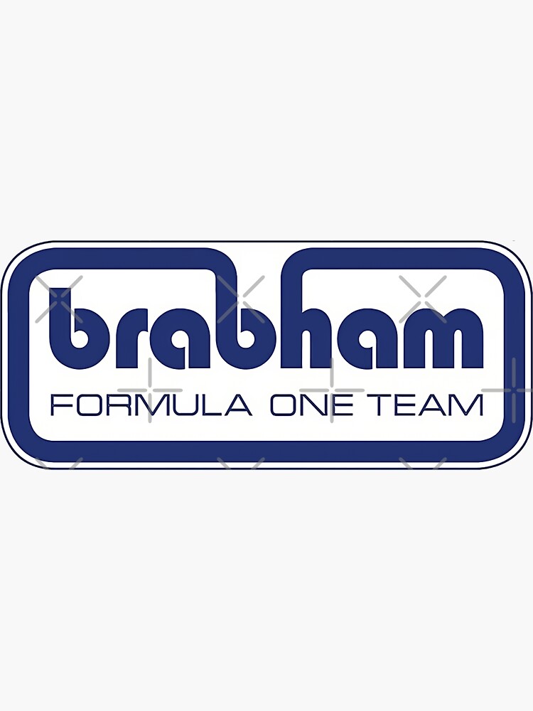 "70s Brabham classic retro f1 team" Sticker for Sale by heatshop ...