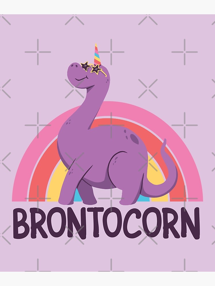 "Brontocorn Dino Unicorn" Poster for Sale by createevzone | Redbubble