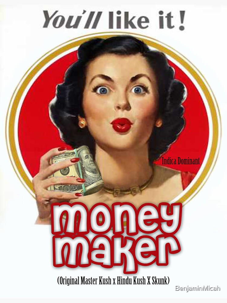 "Money Maker" Sticker by BenjaminMicah | Redbubble