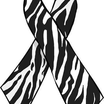 "Zebra Awareness Ribbon" Sticker for Sale by alihilker | Redbubble