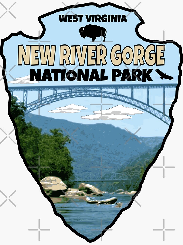 "New River Gorge National Park West Virginia" Sticker for Sale by Bill ...
