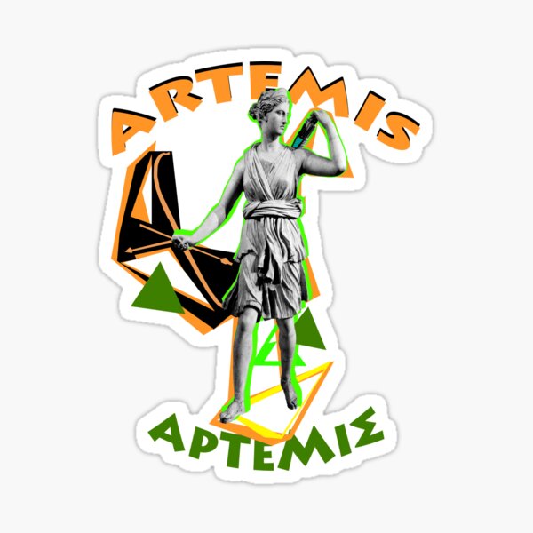 "Greek Goddess Artemis" Sticker for Sale by technai | Redbubble