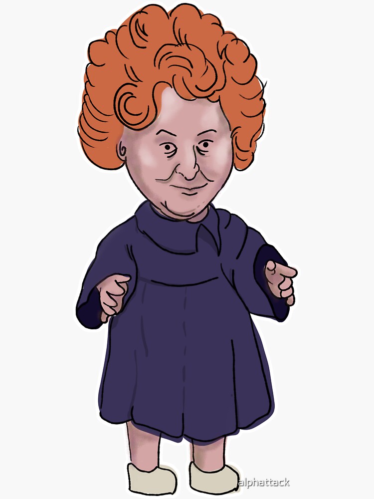 "Estelle Costanza ugly doll" Sticker for Sale by alphattack | Redbubble