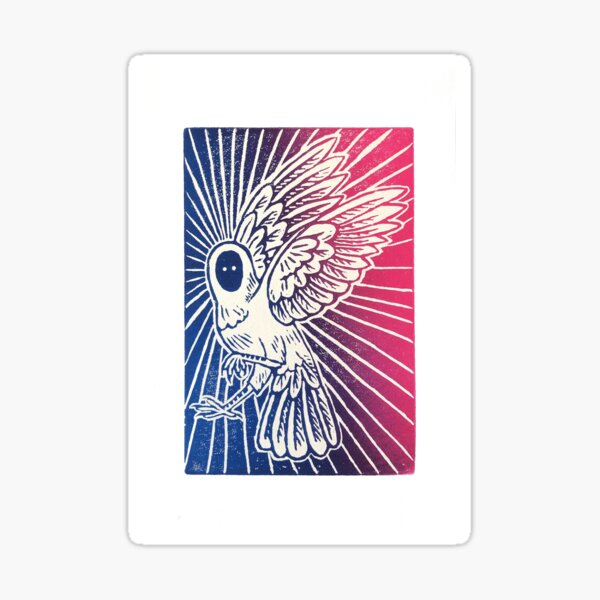 "Nudovis (Blue/Pink)" Sticker for Sale by Annika Holmstrom | Redbubble