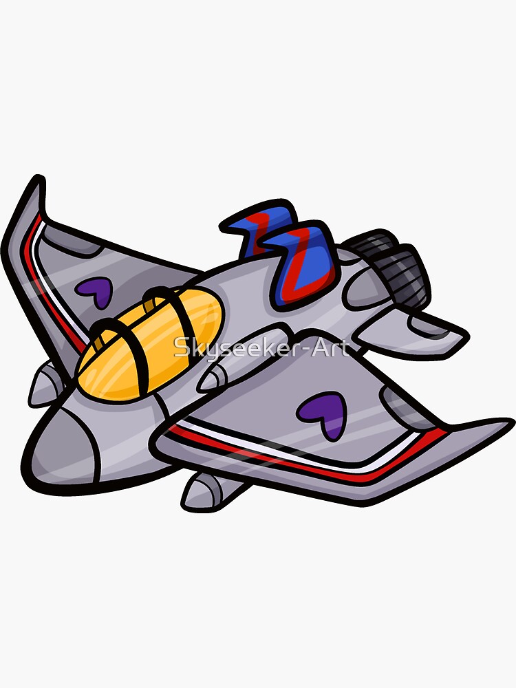 "Starscream Jet Mini" Sticker for Sale by Skyseeker-Art | Redbubble