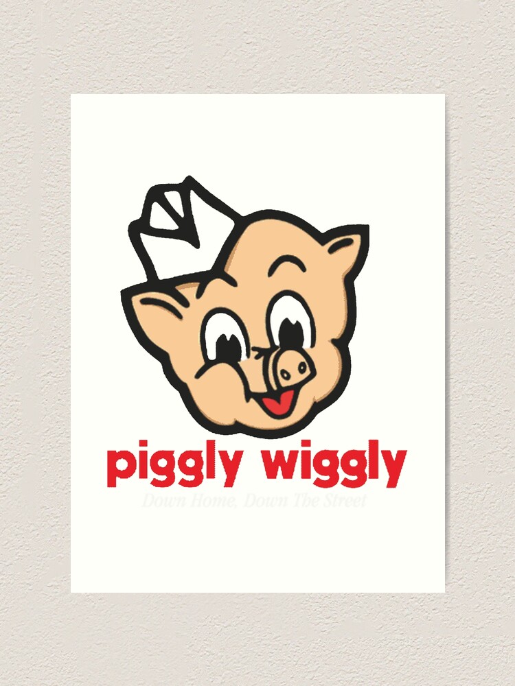 "Vintage Piggly Wiggly Logo" Art Print for Sale by 1991vintage | Redbubble