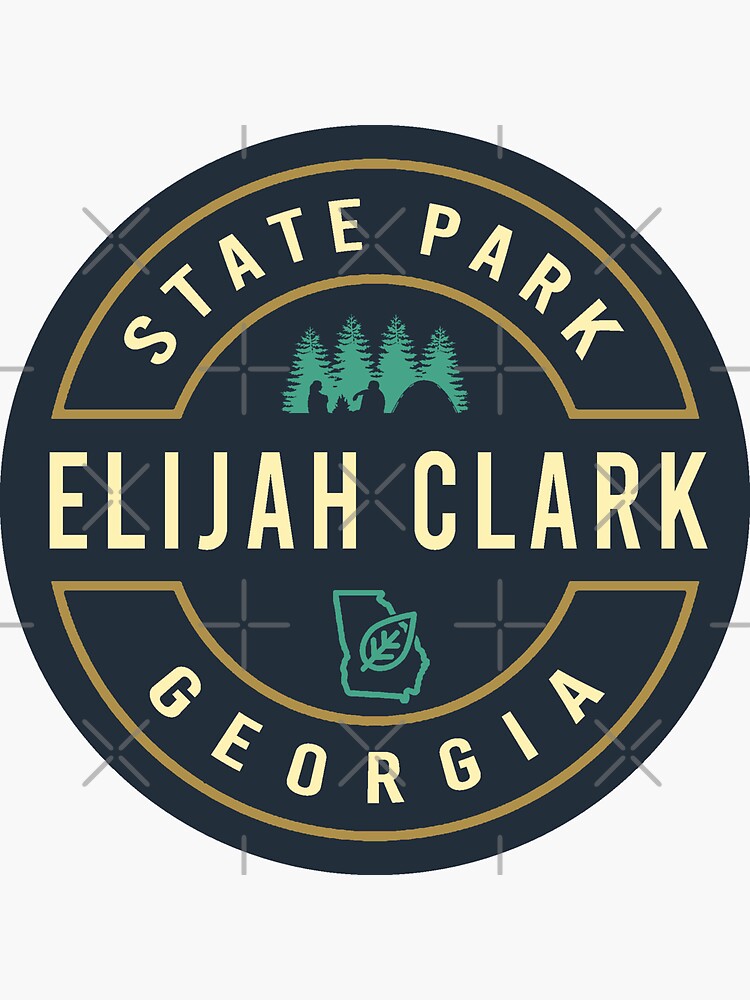 "Elijah Clark State Park Adventure Logo" Sticker for Sale by VanyaKar ...