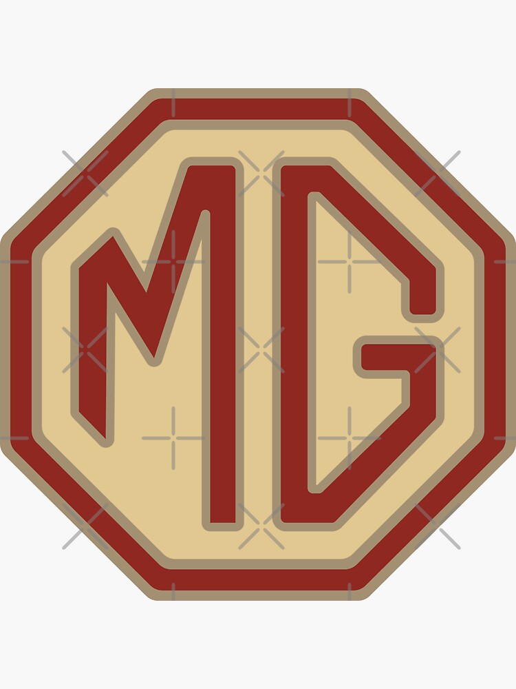 "Vintage MG logo" Sticker for Sale by ClassicMotors | Redbubble