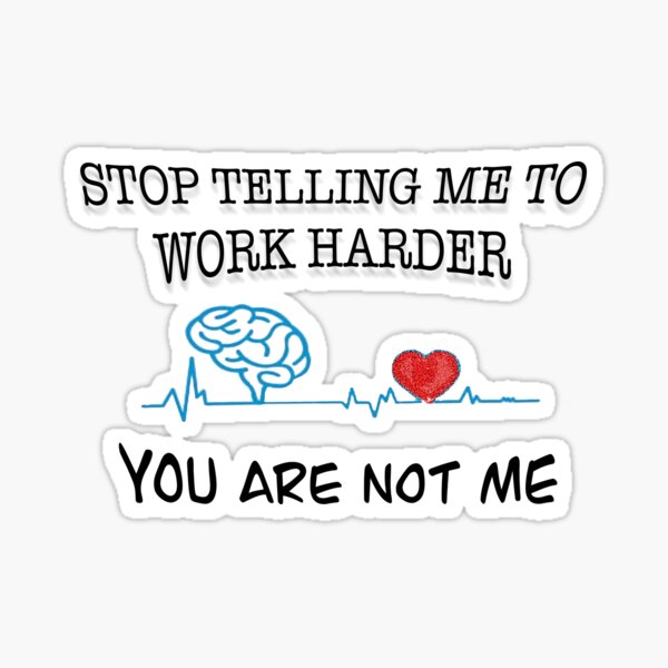 "You Are Not Me" Sticker for Sale by BlueSoulArt99 | Redbubble