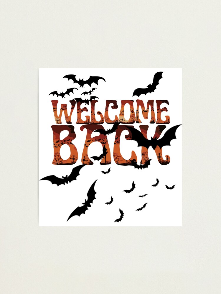 "Welcome Back Bats Great design for Halloween activities include trick ...