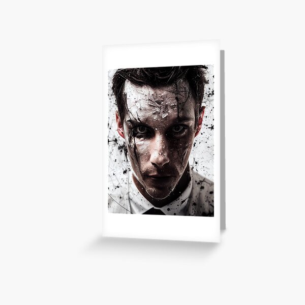 "Hyper Realistic Splatter Paint - AI Art" Greeting Card for Sale by ...
