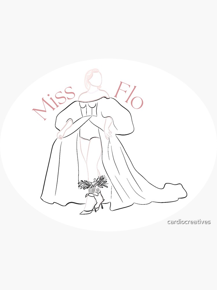 "Miss Flo" Sticker for Sale by cardiocreatives | Redbubble