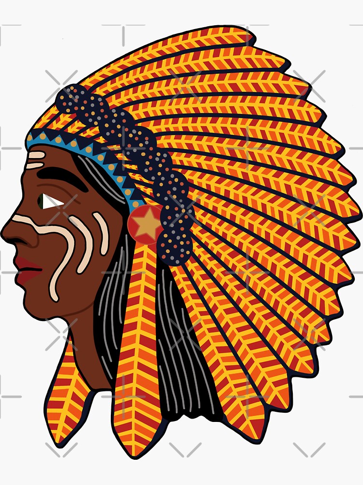 "Native American" Sticker for Sale by PIXEL1SM | Redbubble