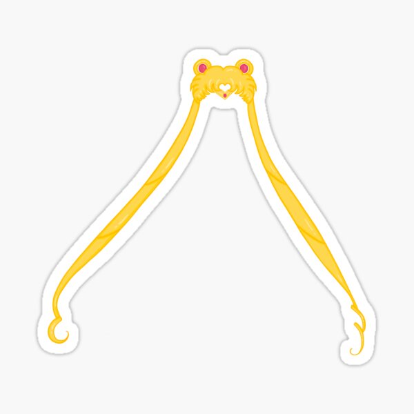 "Sailormoon Anime Hair " Sticker for Sale by Kookieloops | Redbubble