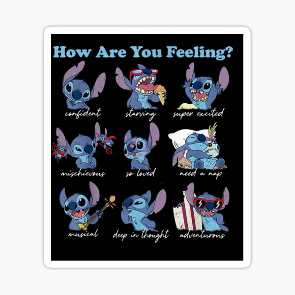 "How Are You Feeling" Sticker for Sale by AprilRose05 | Redbubble