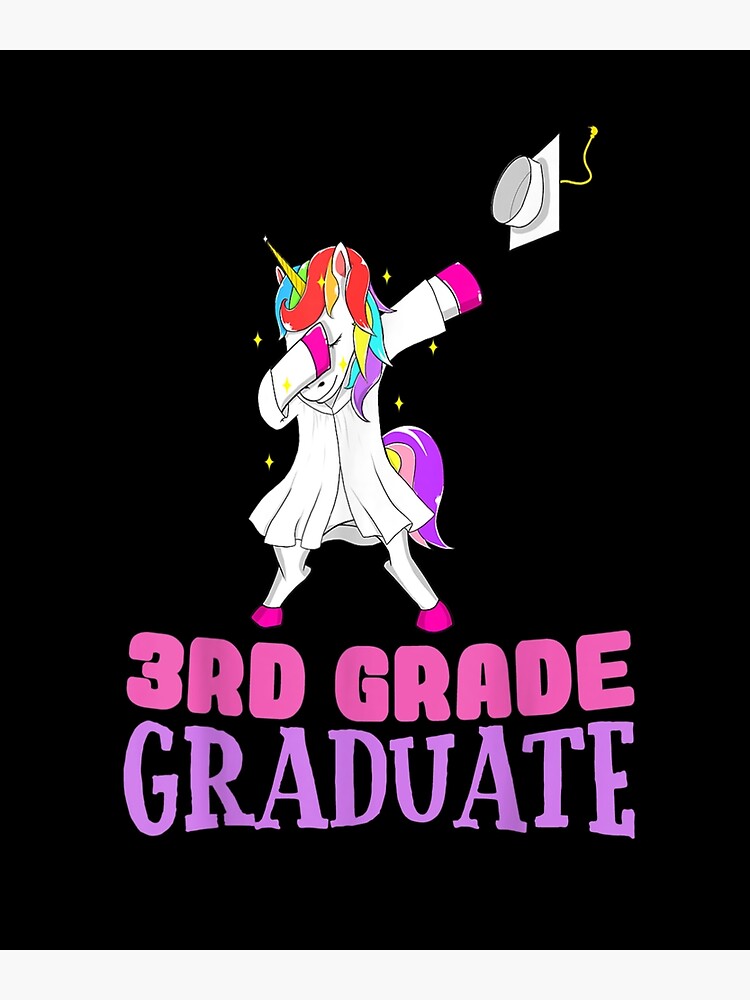 "3rd grade graduation unicorn end of year third gift men" Poster for ...