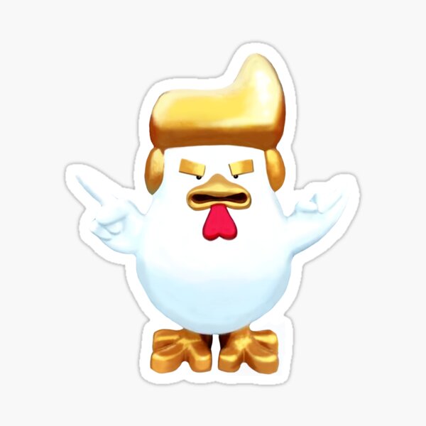 "Donald Trump chicken / Rooster" Sticker for Sale by MazzaLuzza | Redbubble