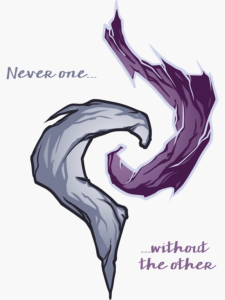 "Never one without the other" Sticker for Sale by ArryDesign | Redbubble