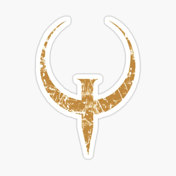 "Quake Bronze Logo" Sticker for Sale by JOHNELAM | Redbubble