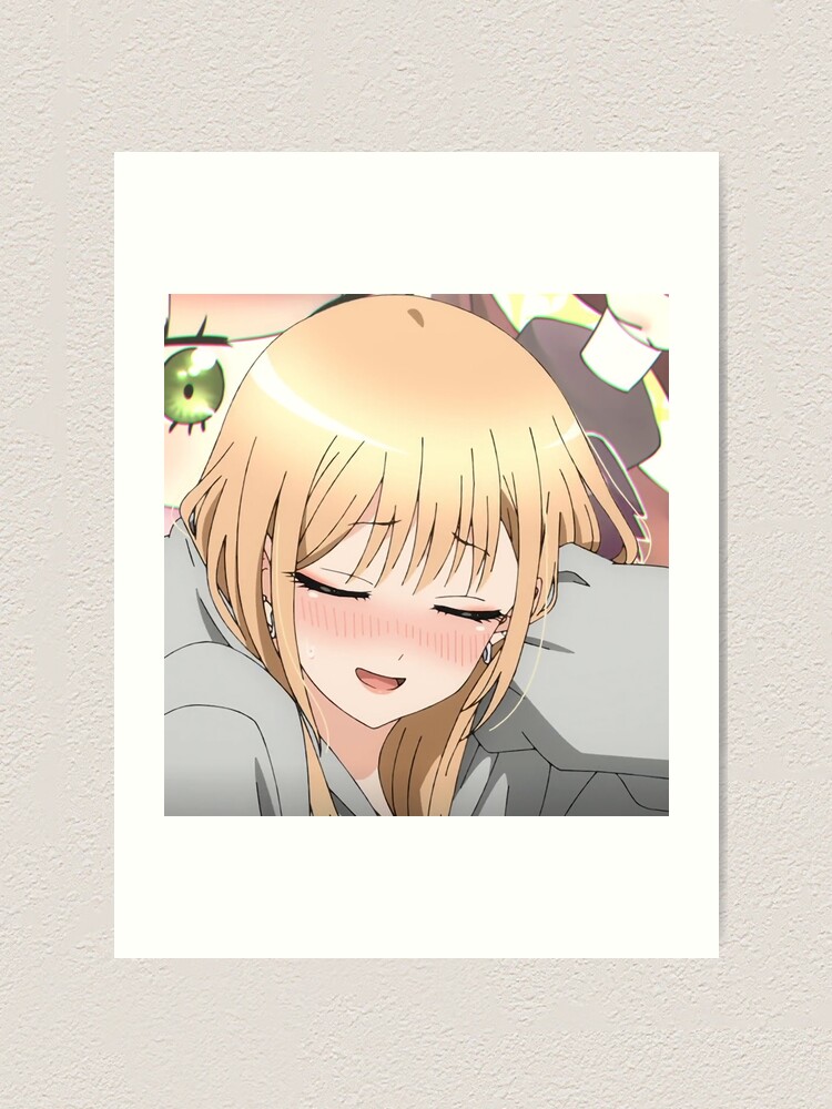 "Marin Kitagawa Blushing Cute Anime Girl" Art Print for Sale by ...