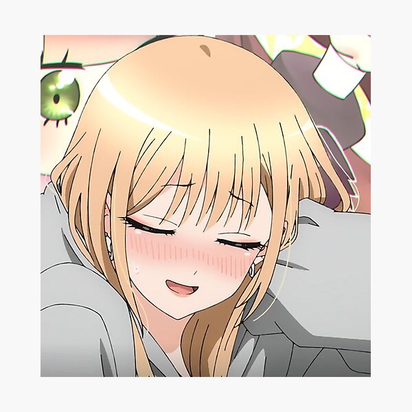 "Marin Kitagawa Blushing Cute Anime Girl" Photographic Print for Sale ...