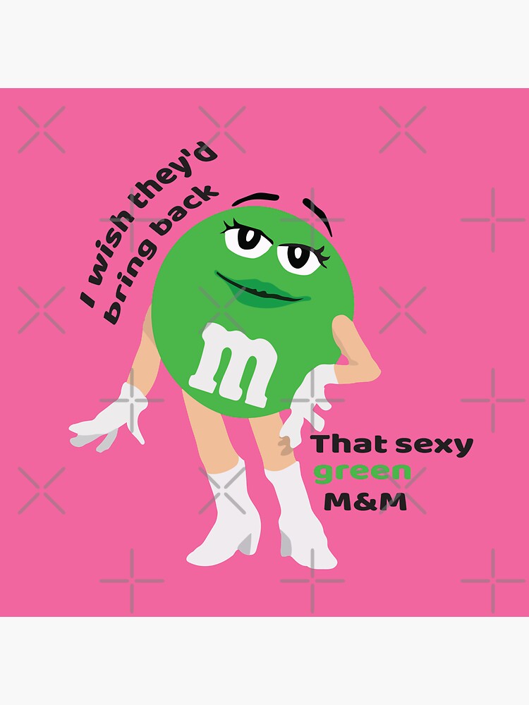 Sexy Green Mandm Pink Sticker For Sale By Hayjay317 Redbubble