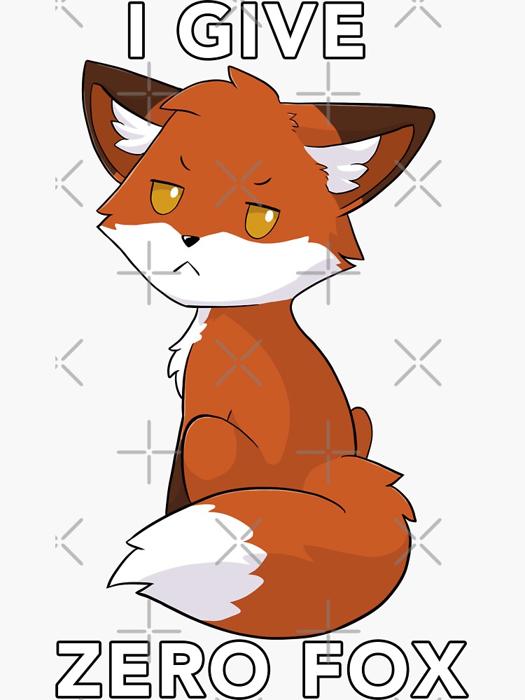"Zero Fox - Red Version 1" Sticker for Sale by storm-fox-art | Redbubble
