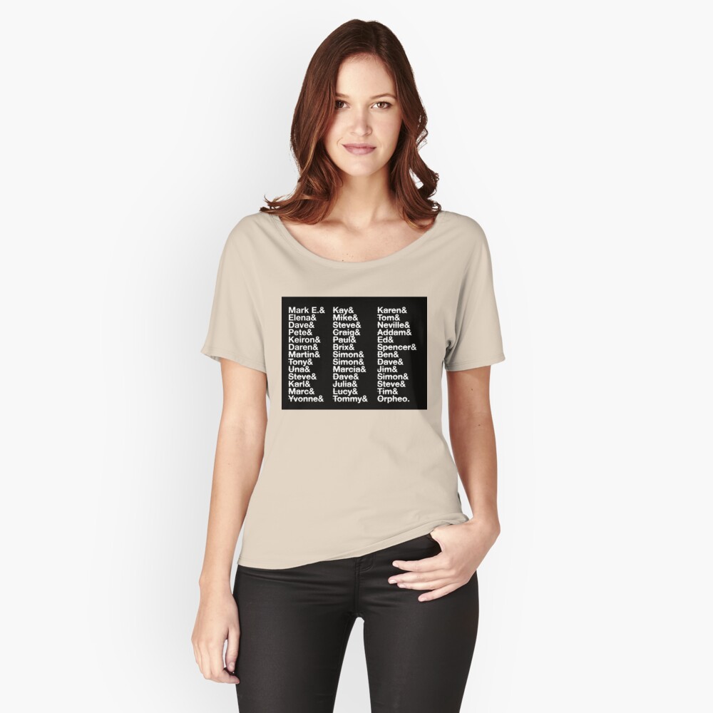 "The Fall band roster shirt" Essential T-Shirt for Sale by ThreadMenace ...