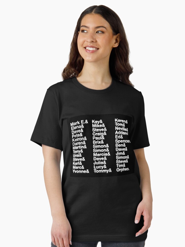 "The Fall band roster shirt" Essential T-Shirt for Sale by ThreadMenace ...