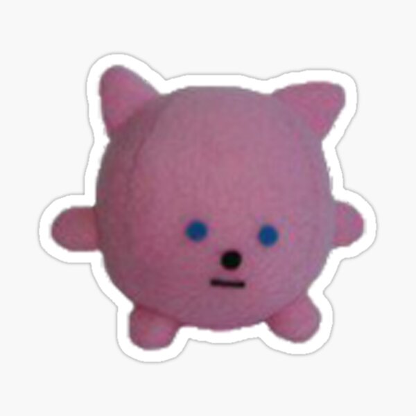 "pink plush" Sticker for Sale by cupidbullet | Redbubble