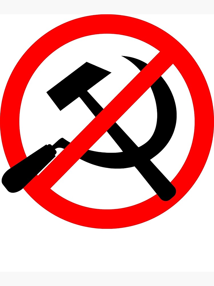 "Anti Communist Logo" Poster for Sale by MichaelOshimo1 | Redbubble