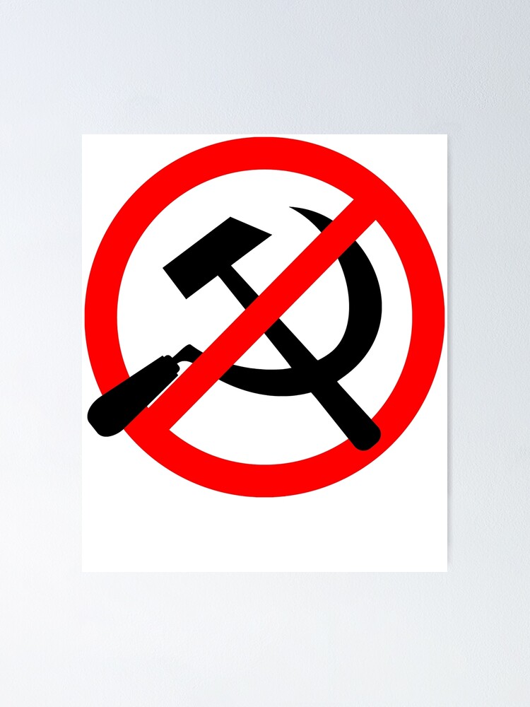 "Anti Communist Logo" Poster for Sale by MichaelOshimo1 | Redbubble