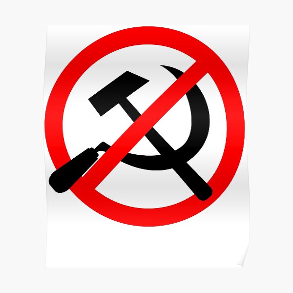 "Anti Communist Logo" Poster for Sale by MichaelOshimo1 | Redbubble