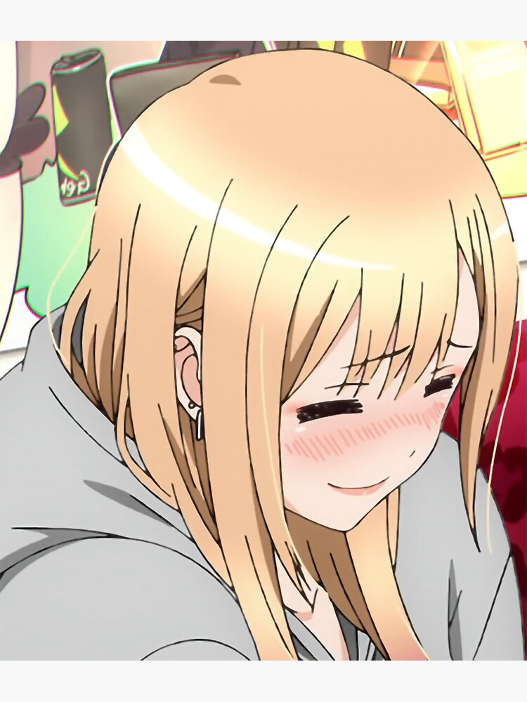 "Kitagawa Marin Kawaii Blushing" Sticker for Sale by LussonPatrick ...