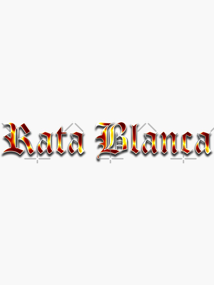 "Rata Blanca " Sticker for Sale by RickDesigns | Redbubble