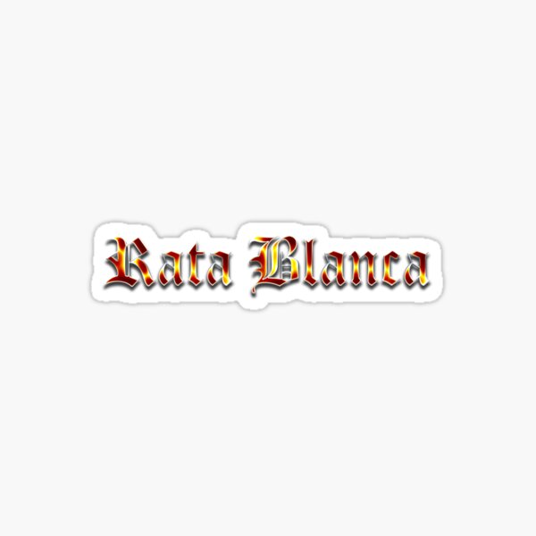 "Rata Blanca " Sticker for Sale by RickDesigns | Redbubble