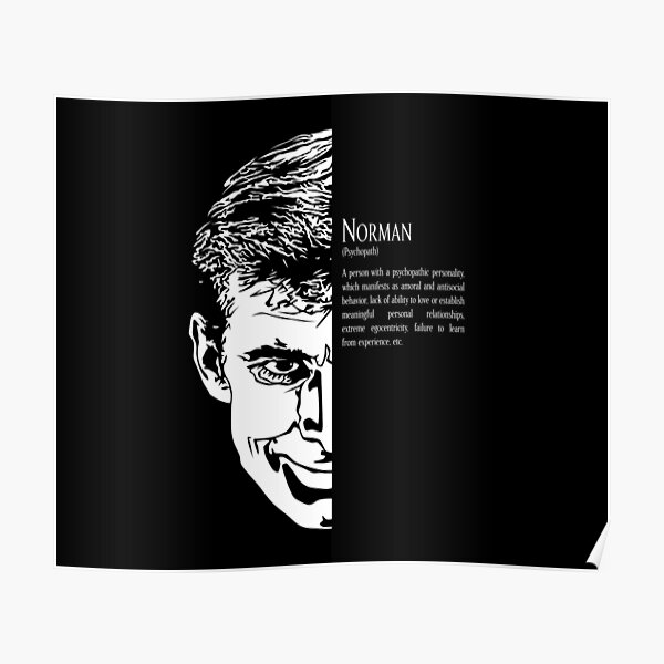 "Norman" Poster by Deefurdee | Redbubble