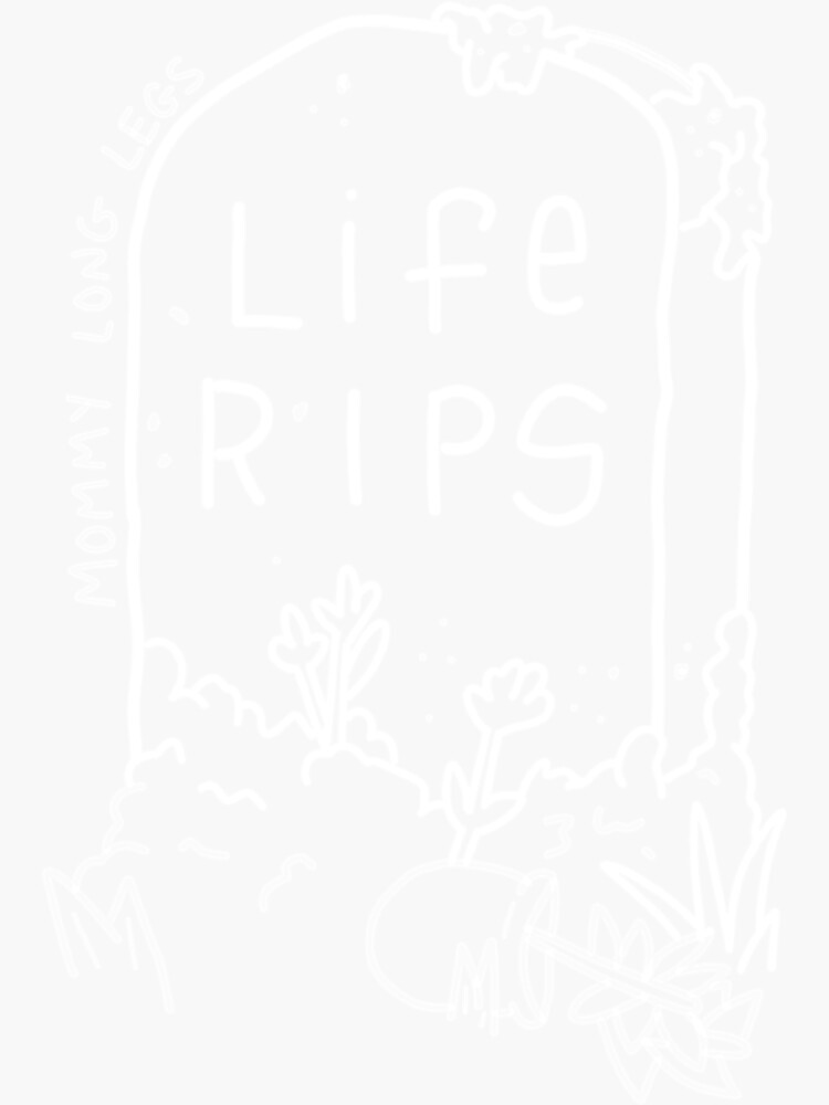 "mommy long legs life rips " Sticker for Sale by amberluvsbugs | Redbubble